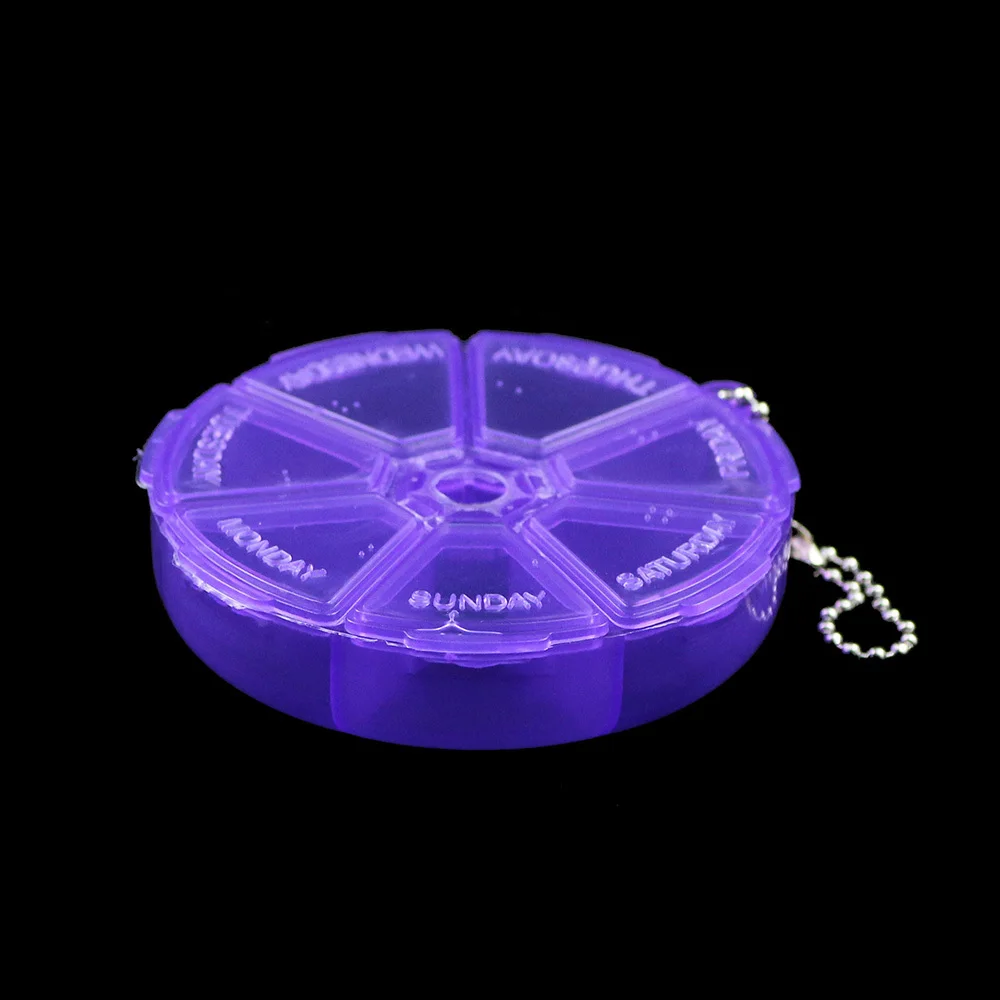 Круглая пластиковая шкатулка для украшений | AliExpress