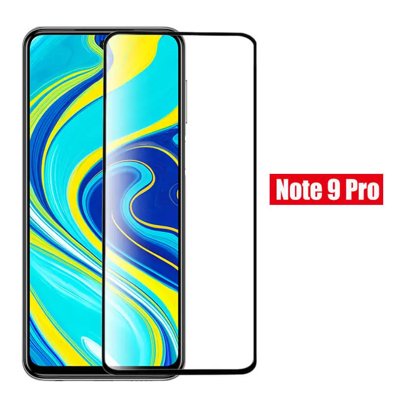 Закаленное стекло с полным покрытием для Xiaomi Redmi Note 9 Pro Max 9s, Защитное стекло для ...