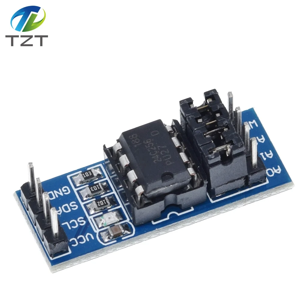 TZT New AT24C256 24C256 I2C interface EEPROM Memory Module for arduino - Programmers ...