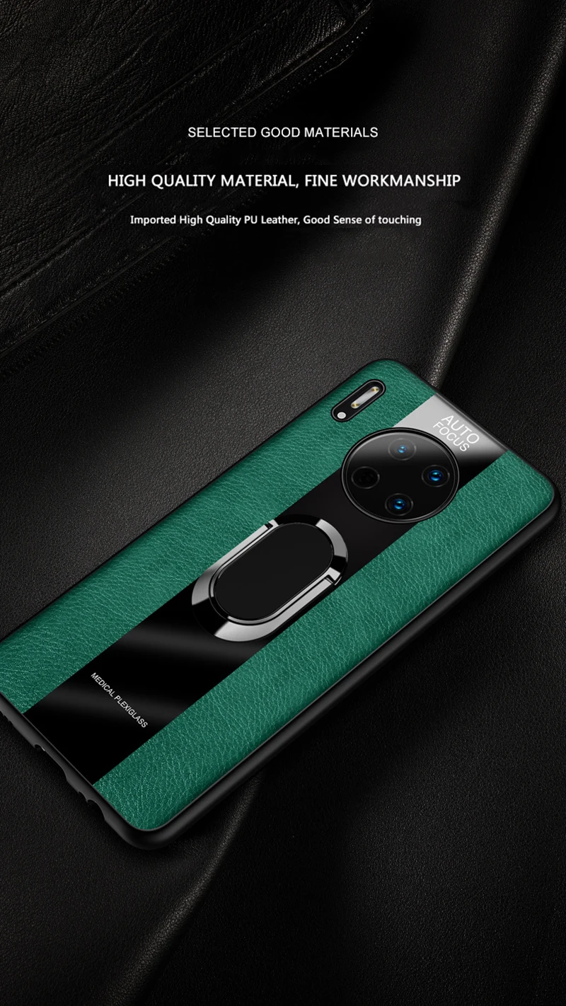 Чехол с магнитным кольцом-подставкой для Huawei Mate 30 Lite 20 Pro 20X P20 P30 P10 Plus Honor ...