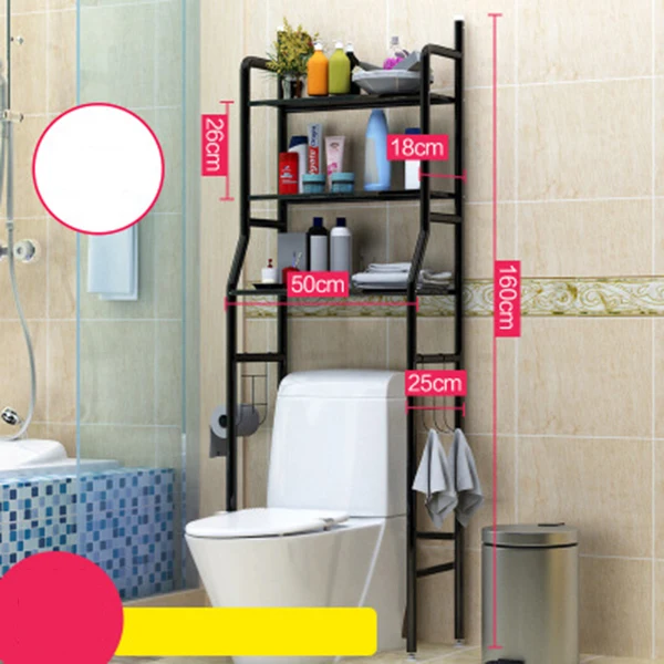 Металлическая полка для унитаза без перфорации, напольная полка для ...