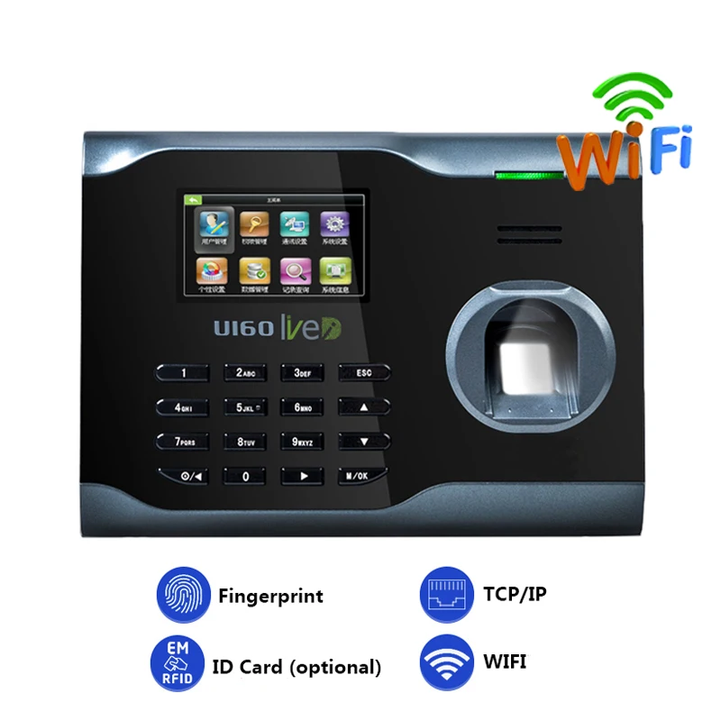 Zk Uf100plus Wifi Tcp Ip Face And Fingerprint Time Clock Zk Fingerprint Time Clock Business