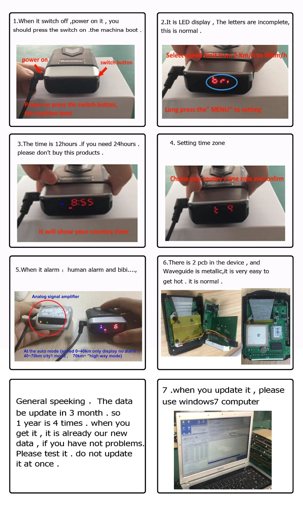 Обновление и настройка базы камер радар-детектор Karadar G-700STR ...