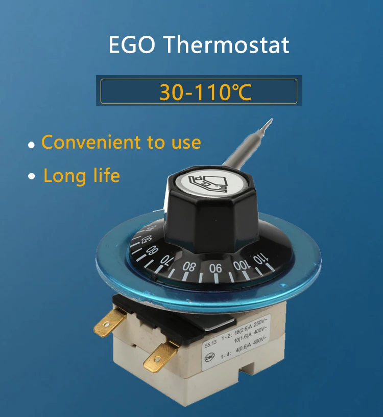 30 110 Degree Celsius Germany EGO Temperaturregler Capillary thermostat 55.13022.050 Thermal ...