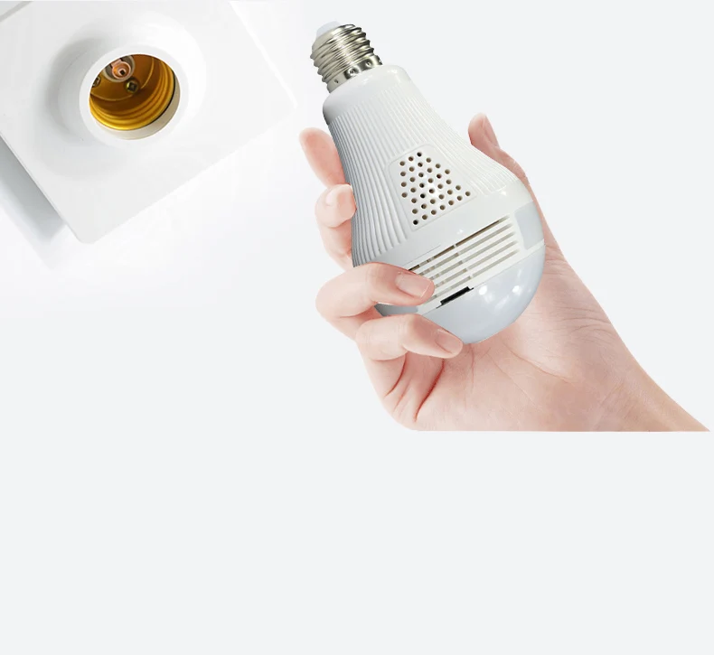 360° VR Smart V380 Smart Wifi Camera With FishEye Lens, 2M Panoramic View, Wi Fi Connectivity ...