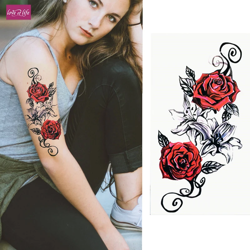 Generic Hot Woman Women For Piece 3d Tattoo Temporary Men Sticker Large