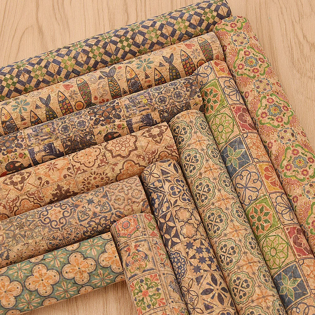 Мягкая пробковая ткань в стиле пэчворк с принтом А4 | AliExpress