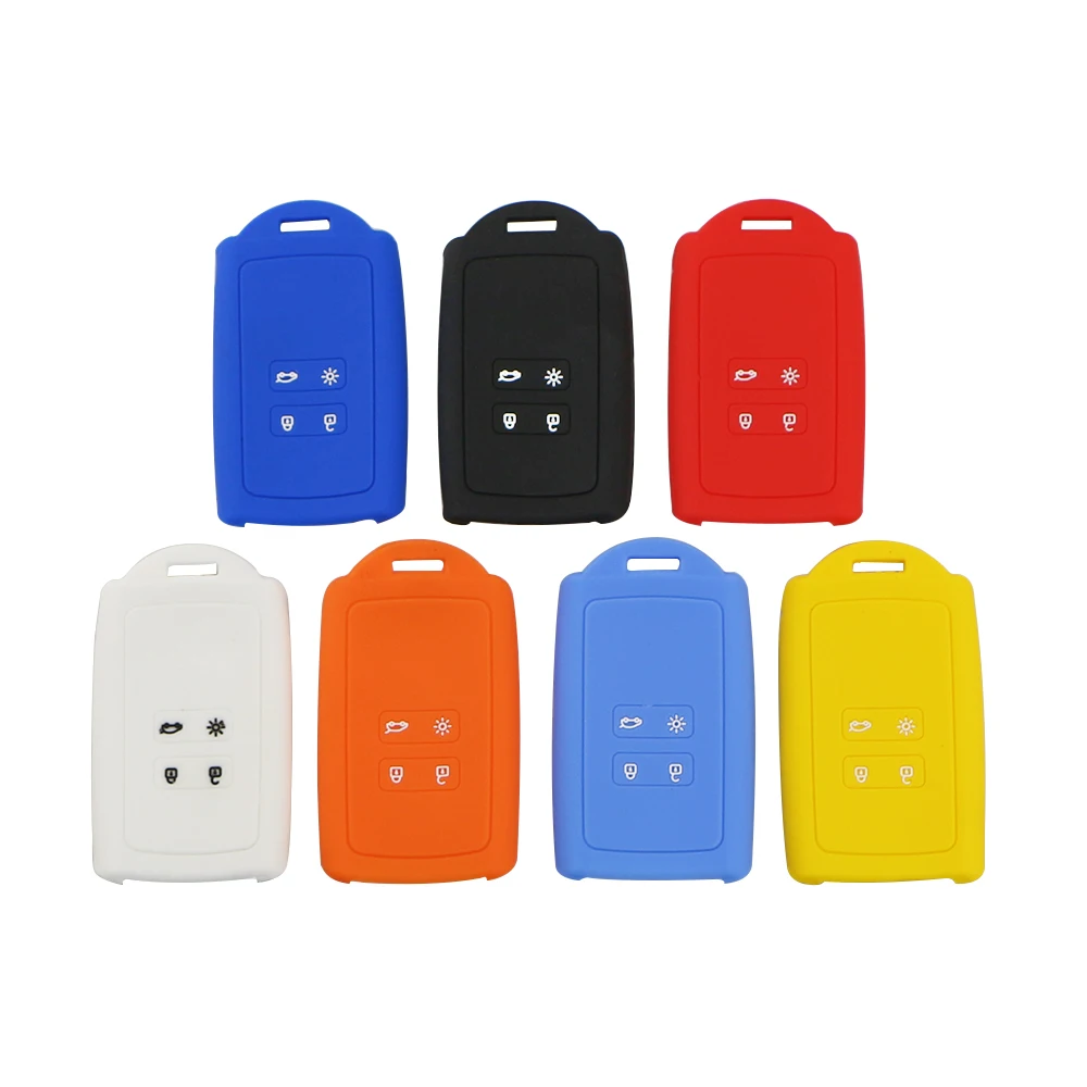 Силиконовый чехол для автомобильных ключей для Renault Koleos Kadjar 2016 2017 2018 2019 Samsung ...