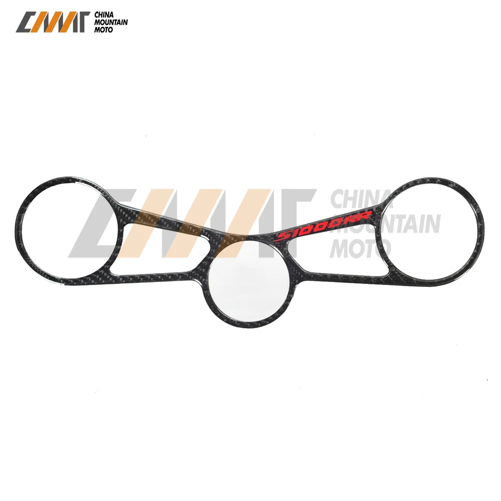 Наклейки из углеродного волокна для мотоцикла, верхний тройной зажим ...