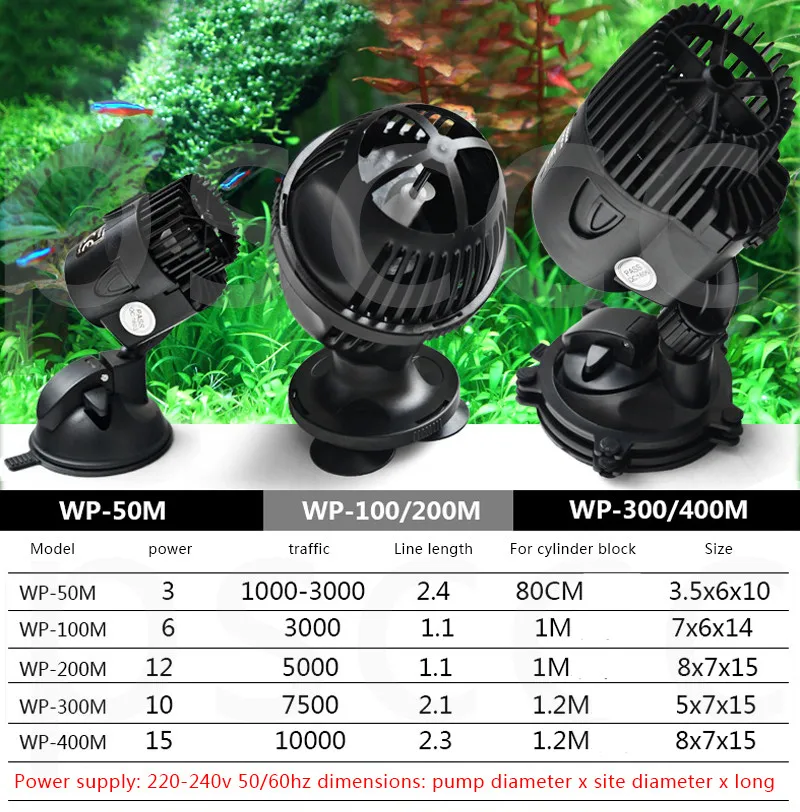 Generic WP-M WP-100M WP-200M WP-300M WP-400M WP-800M Aquarium Wave Maker Pump Suction Cup Base ...