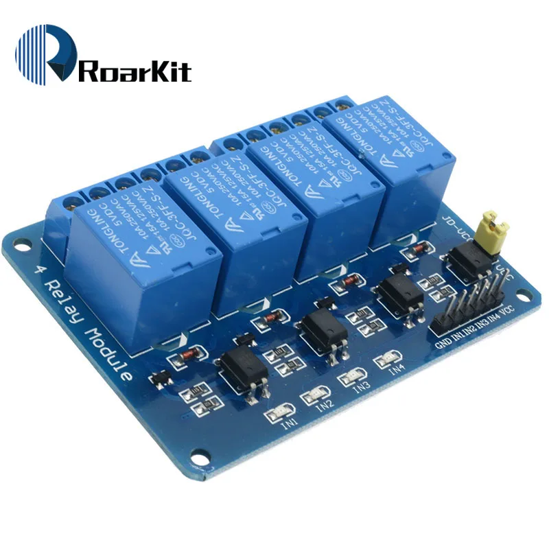 Generic 4 Channel Relay Module 4-channel Relay Control Board With Optocoupler. Relay Output 4 ...