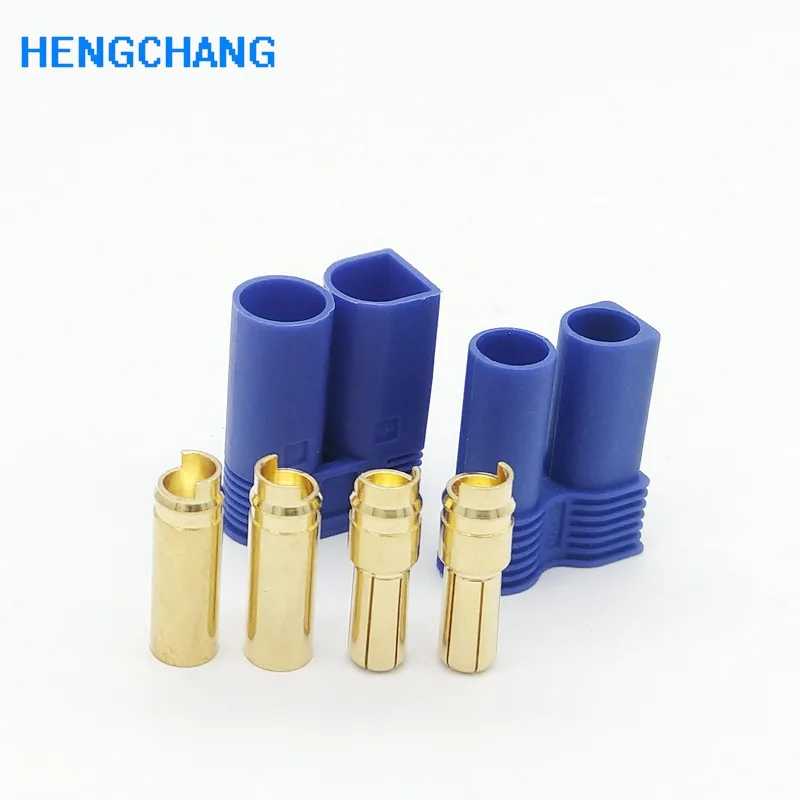 100A высокая сила тока EC5 разъем синий Разъем для RC ESC LIPO батареи золотое покрытие 1 ...