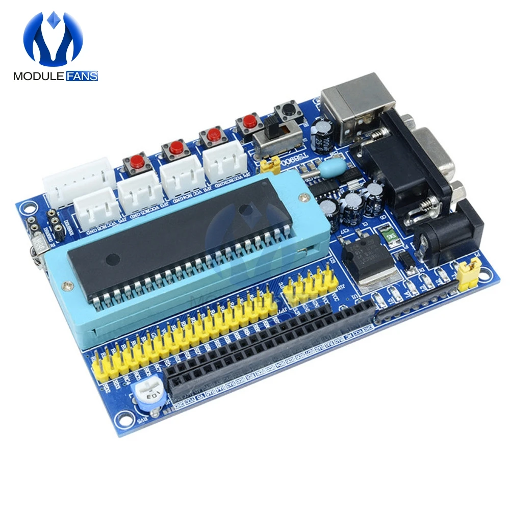 Generic ICSP 12V PIC16F877A Module Emulator Program Minimum System Development DC Board PIC JTAG ...