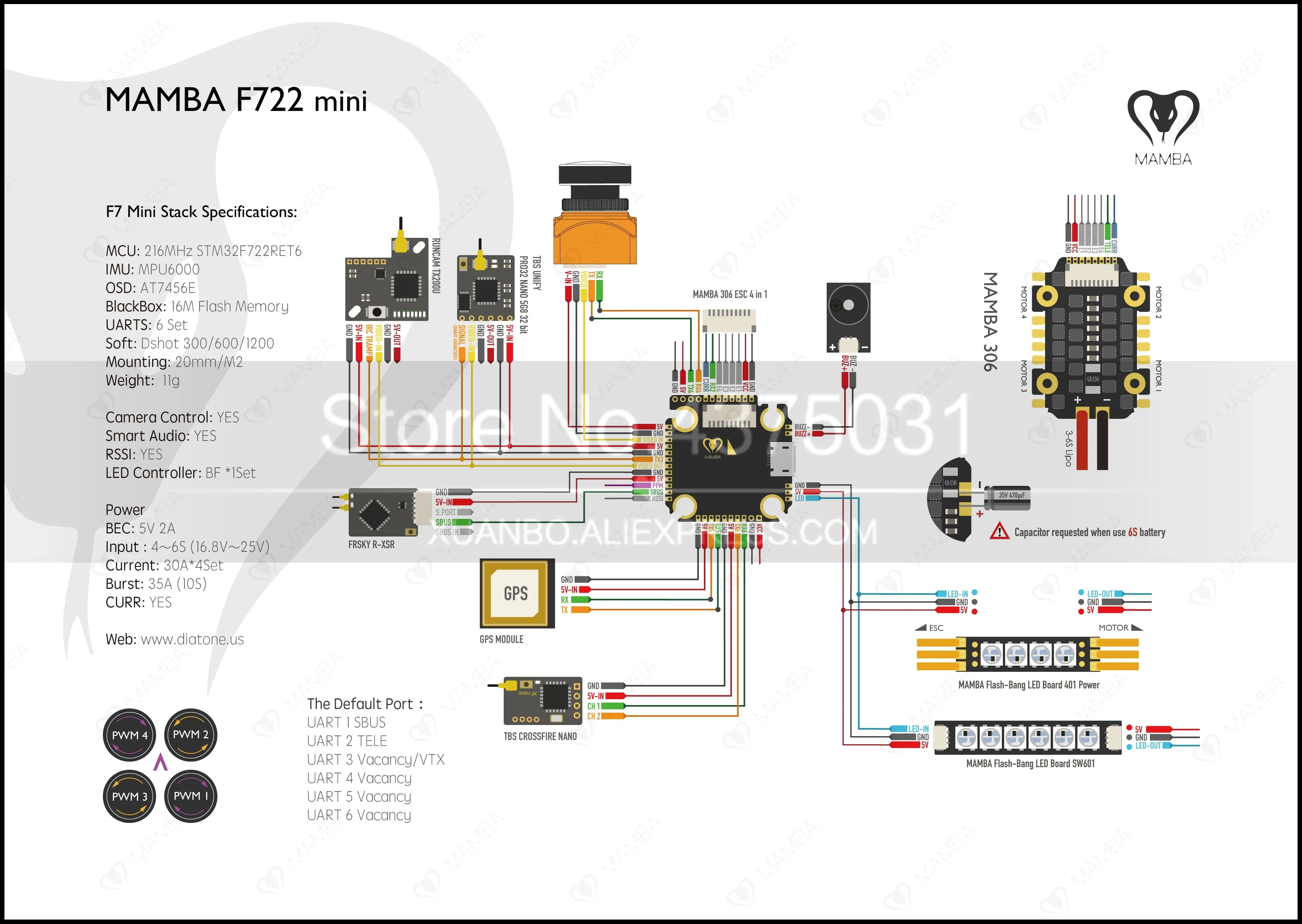 f722飞控接线图,好盈f7飞控接线图,f7飞控接线图_大山谷图库