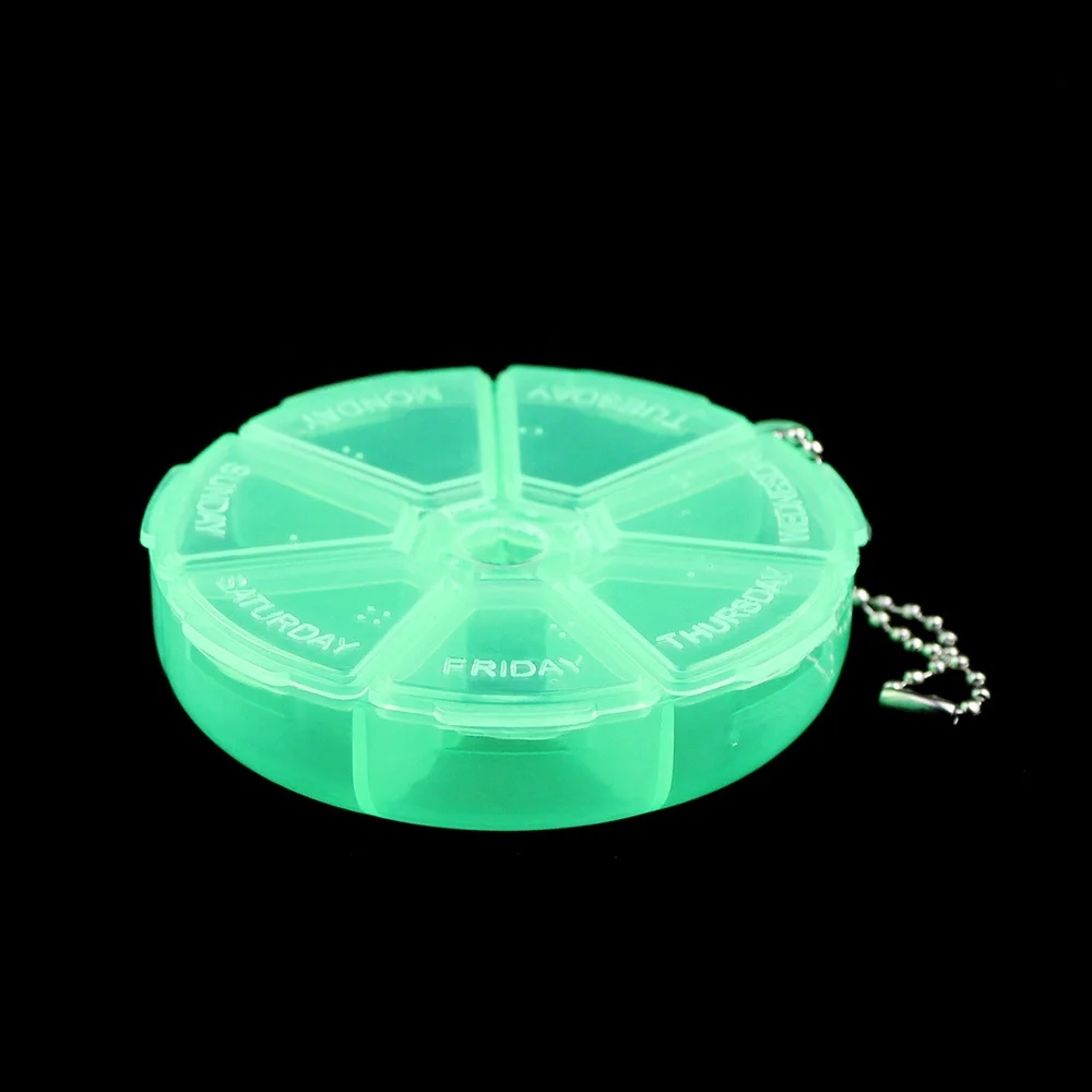 Круглая пластиковая шкатулка для украшений | AliExpress