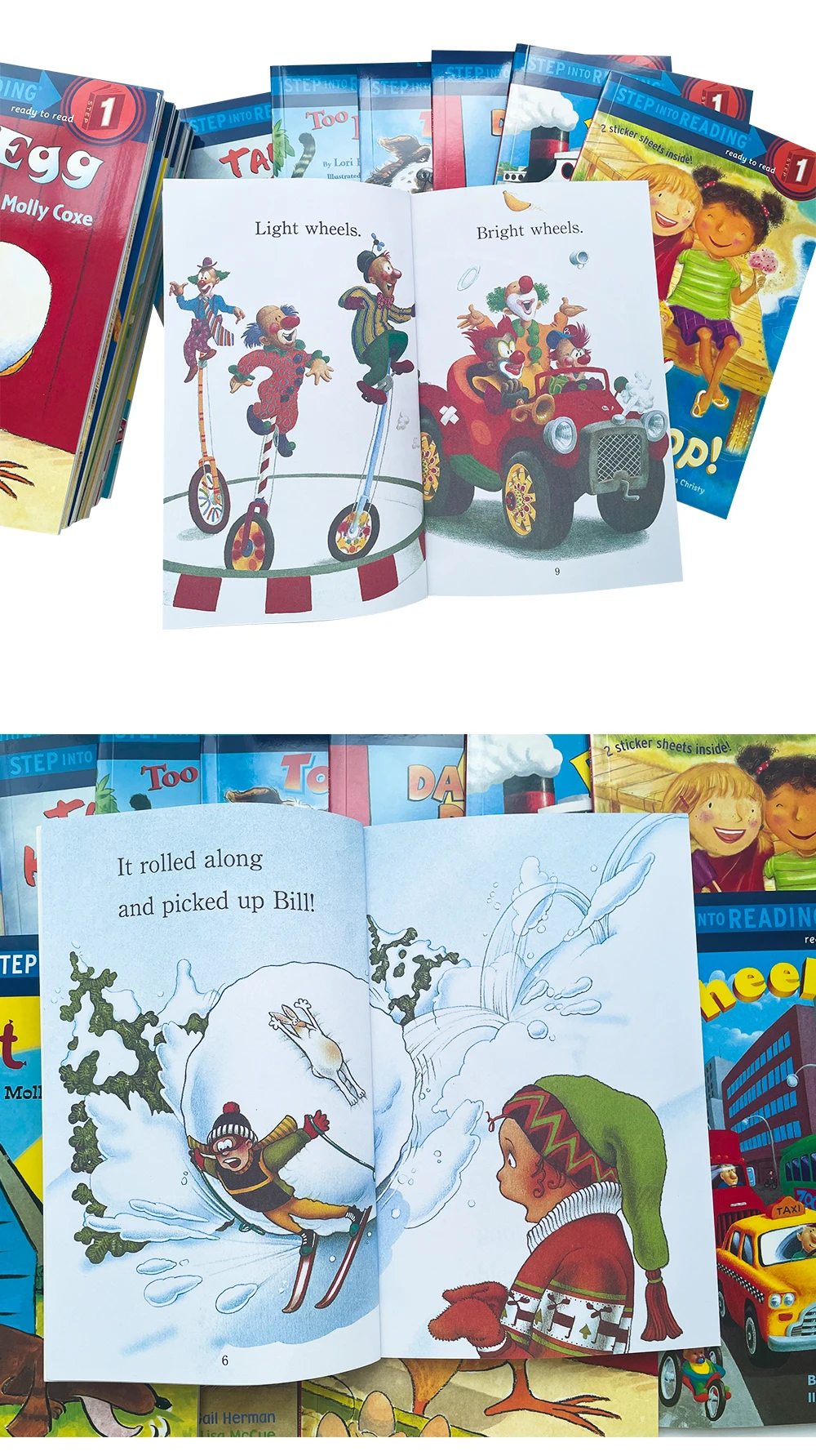 Generic 30 Books/set Step Into Reading Level 1 Children's English Learning Picture Story Books ...