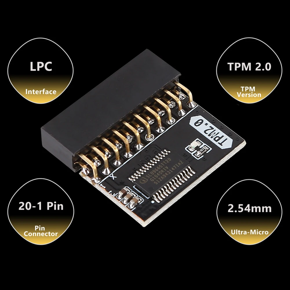 Generic Tpm 20 Encryption Security Module Remote Card Lpc 141820 Pin