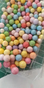 2-4 мм/5-10 мм многоцветные пенопластовые шарики мини-бусины Полистирол ...
