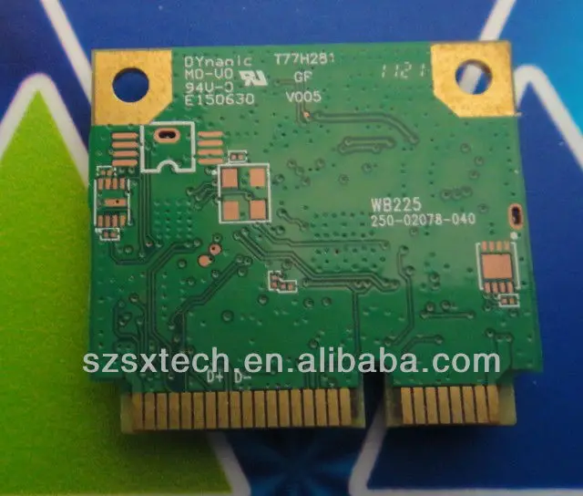AR5B225 T77H281.03 LF MINI PCI-E половинной высоты беспроводной сетевой ...