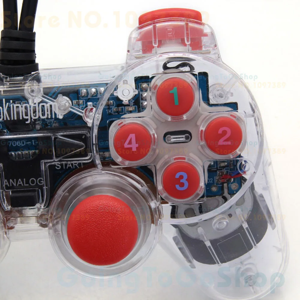2 Pcs Microkingdom USB Gamepad Gamestick Twins Double Shock Joystick ...