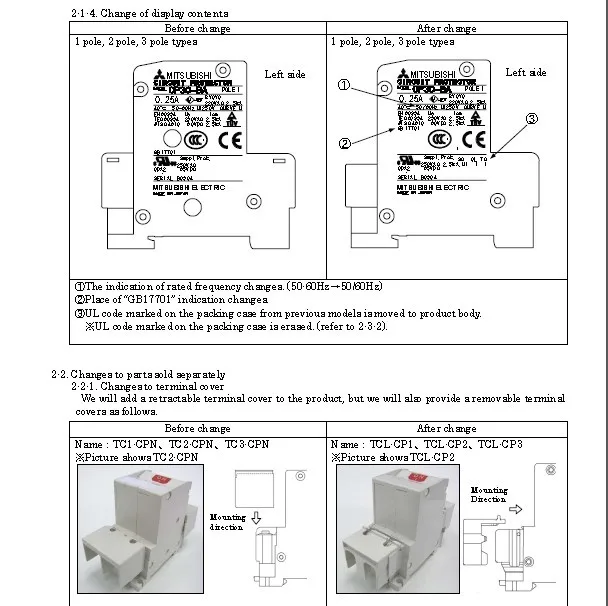 Mitsubishi CP30 BA CP30BA Circuit Protector 2 Poles DC24V New No Box ...