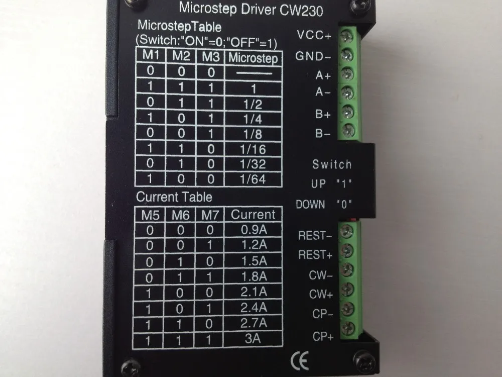 CNC hybrid stepper motor 3.1Nm 434oz.in x 3 + microsteps driver x3 ...