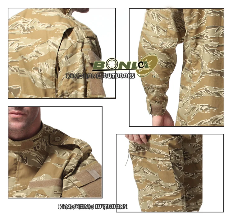 BDU TRU SPEC DESERT TIGER STRIPE Camouflage suit sets Army Military ...