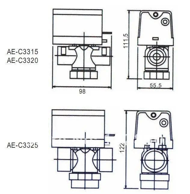 Купить Г3 / 4 " три - ходовой клапан, 220-240В 50 / 60 гц, магнитный ...