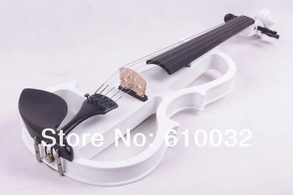 New white 5 string 16'' Electric Viola Silent Solid Wood Body Powerful ...