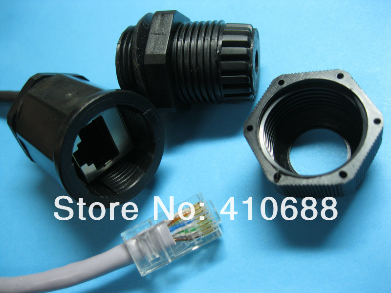 8 Pcs Per Lot Ethernet LAN RJ45 M20 Waterproof Connector with 20cm ...