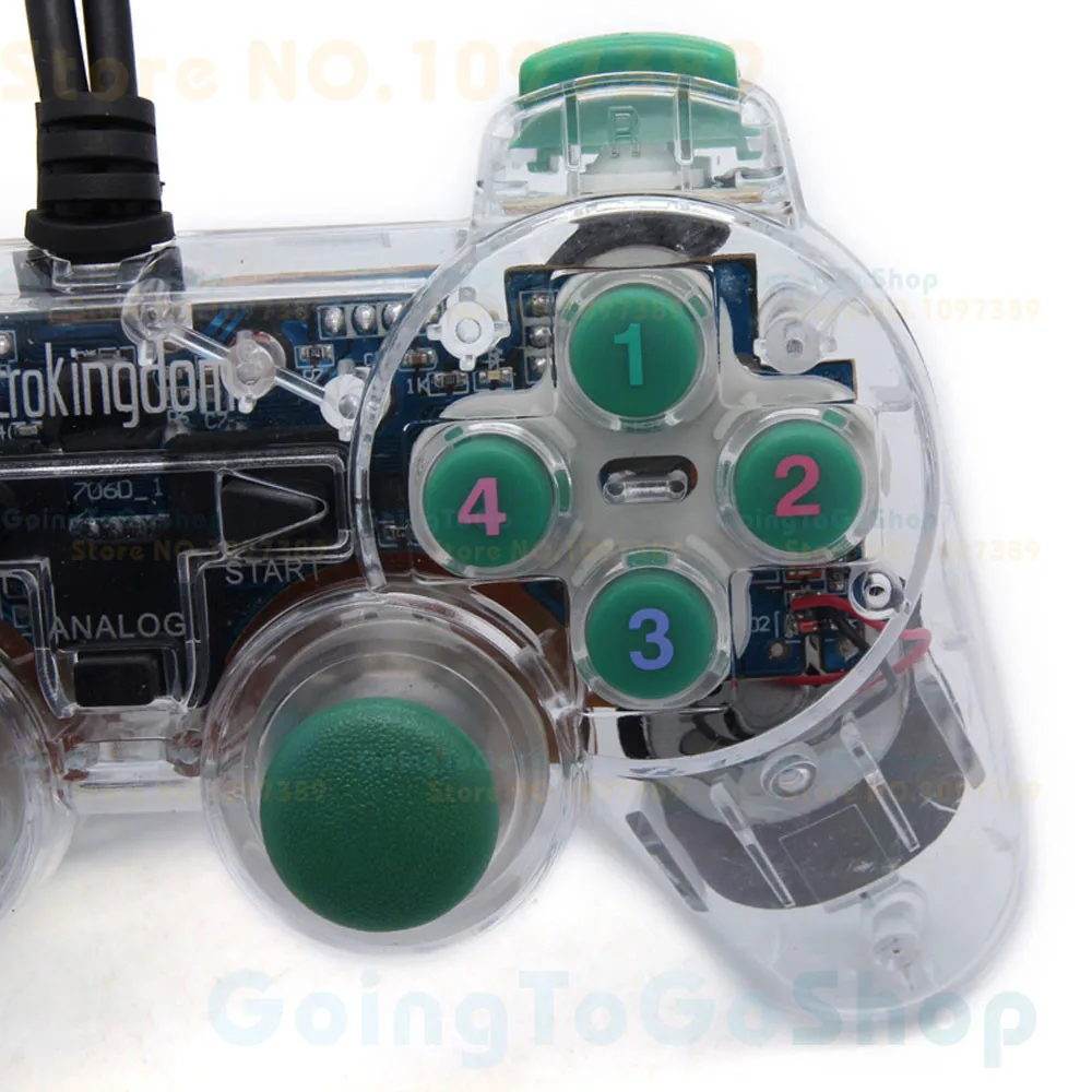 2 Pcs Microkingdom USB Gamepad Gamestick Twins Double Shock Joystick ...