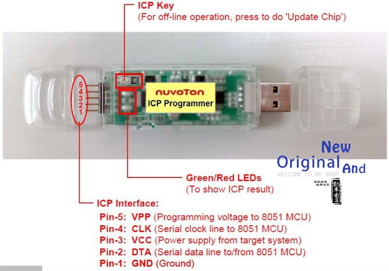 Winbond Nuvoton 8051 Isp Programmer Isp-icp Programer 100% Original New ...