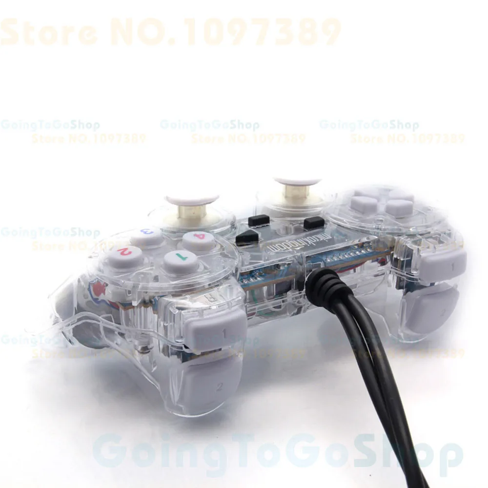 2 Pcs Microkingdom USB Gamepad Gamestick Twins Double Shock Joystick ...