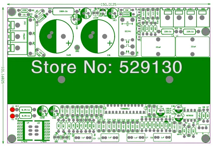 Купить Цифровой усилитель усилитель tda8950 2.0 150 вт * 2 больших вт с ...