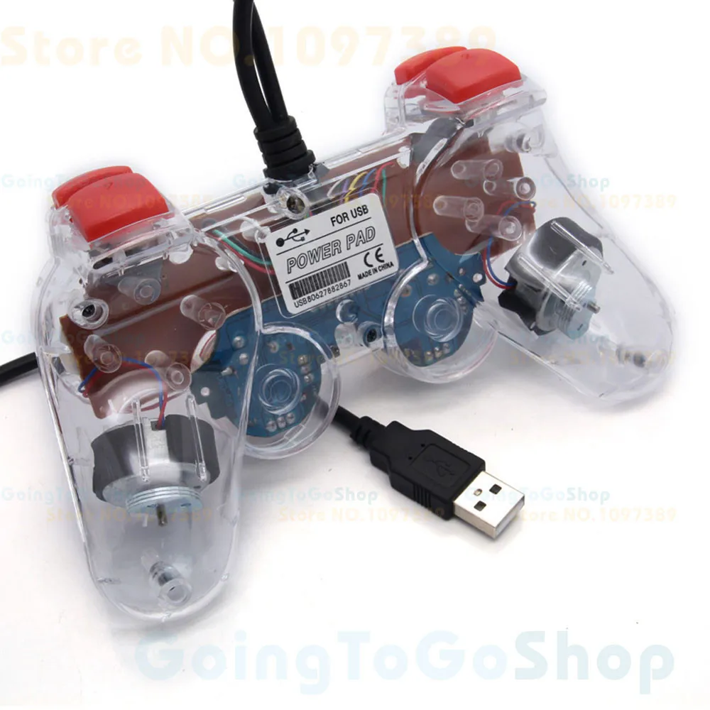 2 Pcs Microkingdom USB Gamepad Gamestick Twins Double Shock Joystick ...