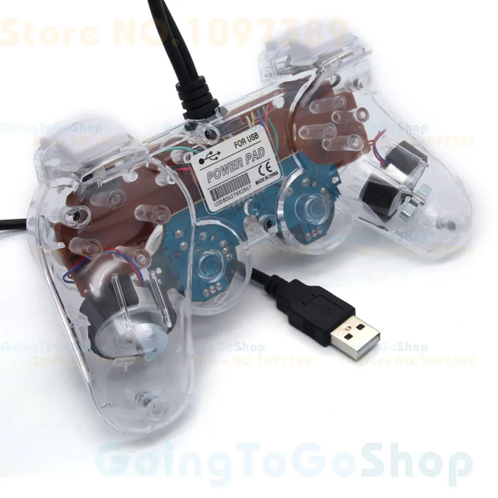 2 Pcs Microkingdom USB Gamepad Gamestick Twins Double Shock Joystick ...