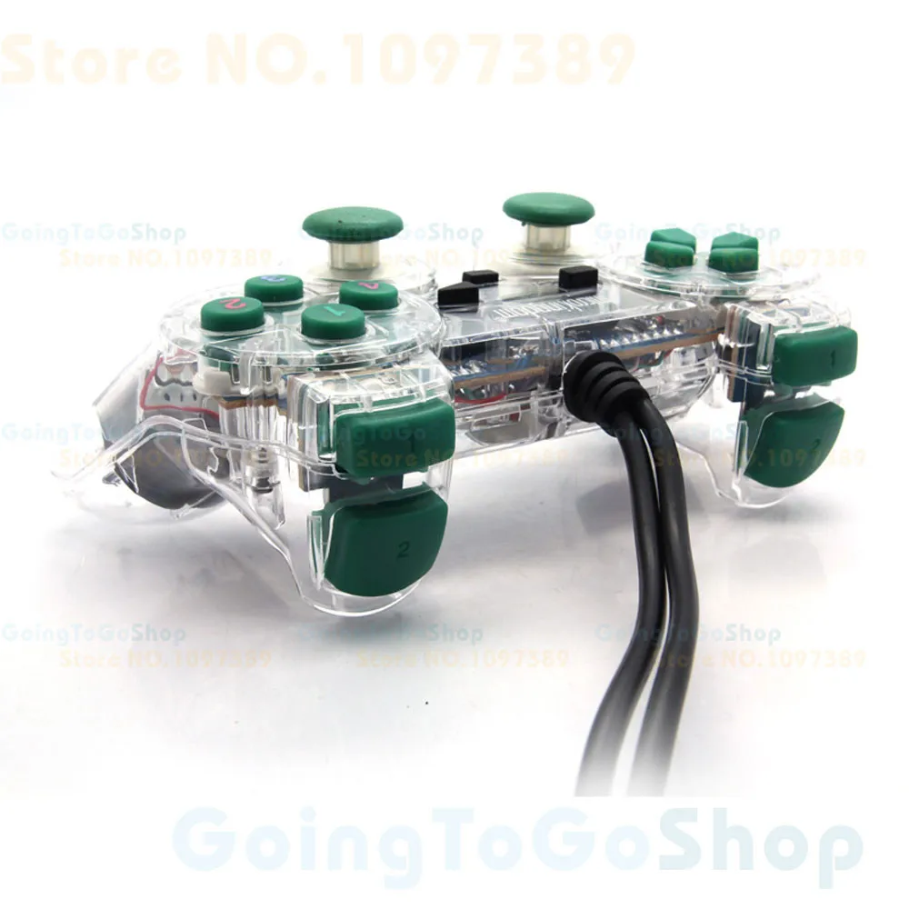 2 Pcs Microkingdom USB Gamepad Gamestick Twins Double Shock Joystick ...