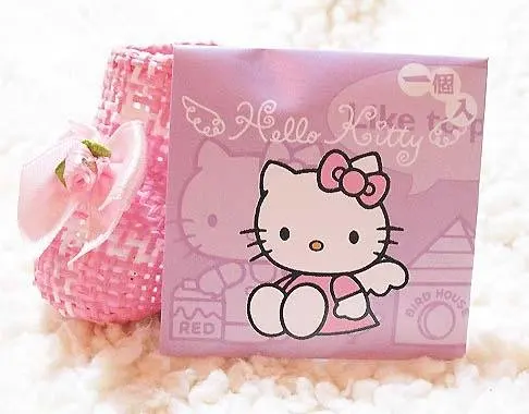 20pcs/lot sex male liquid lubricant latex flavored hello kitty condom products the lover gifts ...