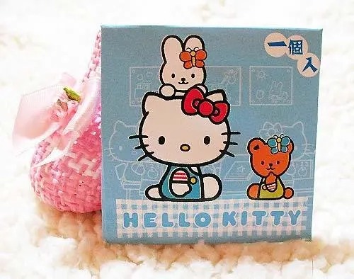 20pcs/lot sex male liquid lubricant latex flavored hello kitty condom ...