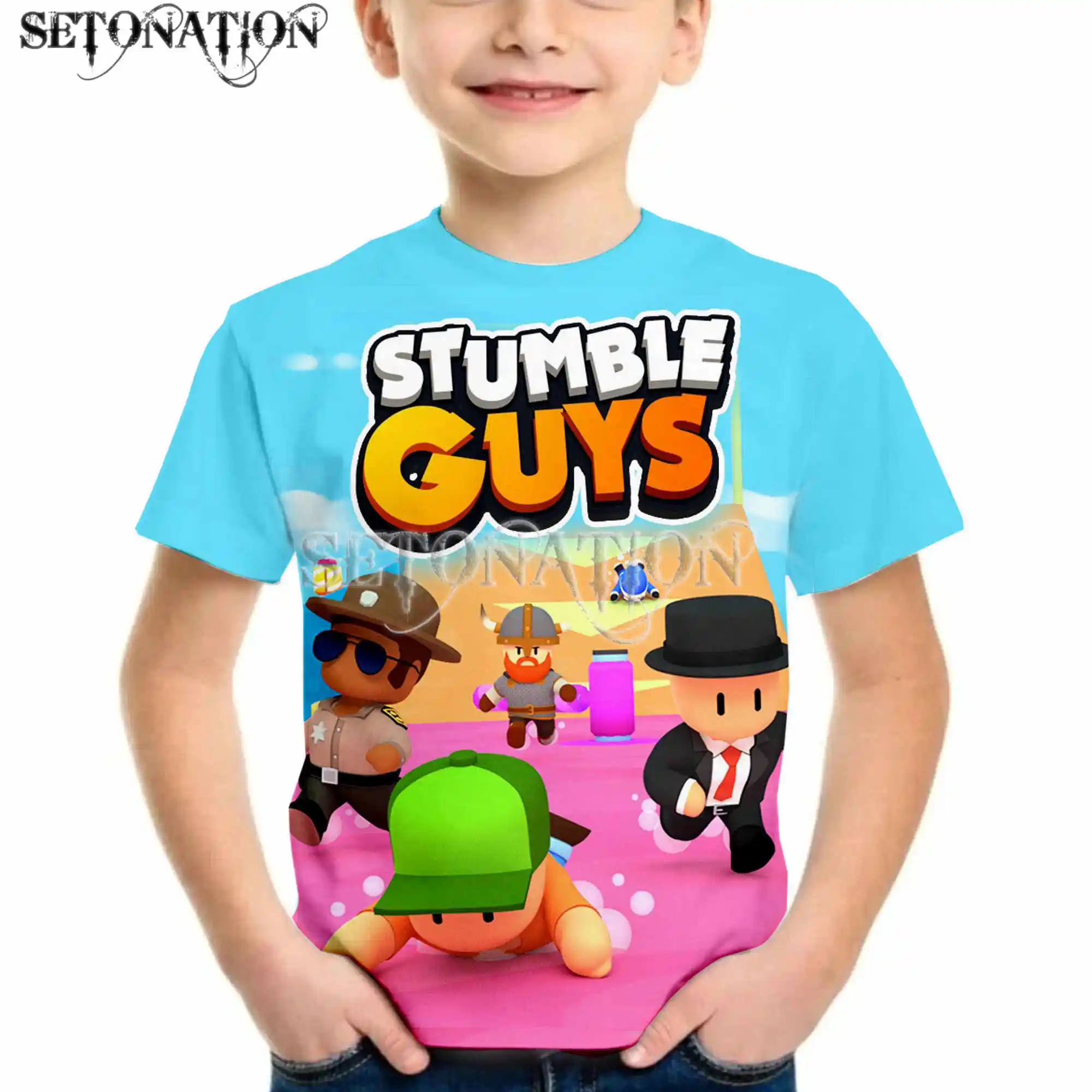 T-shirt Stumble Guys Boy | Stumble Guys Boy Clothes | Kids T-shirt ...