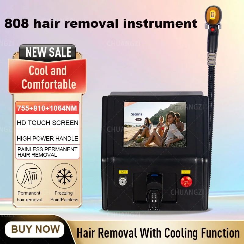 3-Waves-Professional-Diode-Ice-Titanium-Laser-Body-Hair-Removal-Machine ...