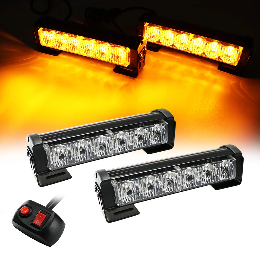Amber White 2x4 2x6 LED Hight Quality Truck Grille Strobe Lightbar ...