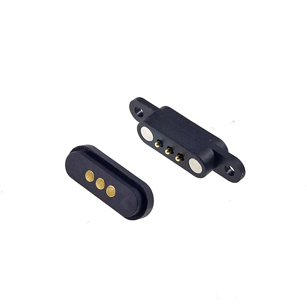 Magnetic Pogo Pin Connectors 2 Pair - 2Pin 12V 1A Spring Loaded DC ...