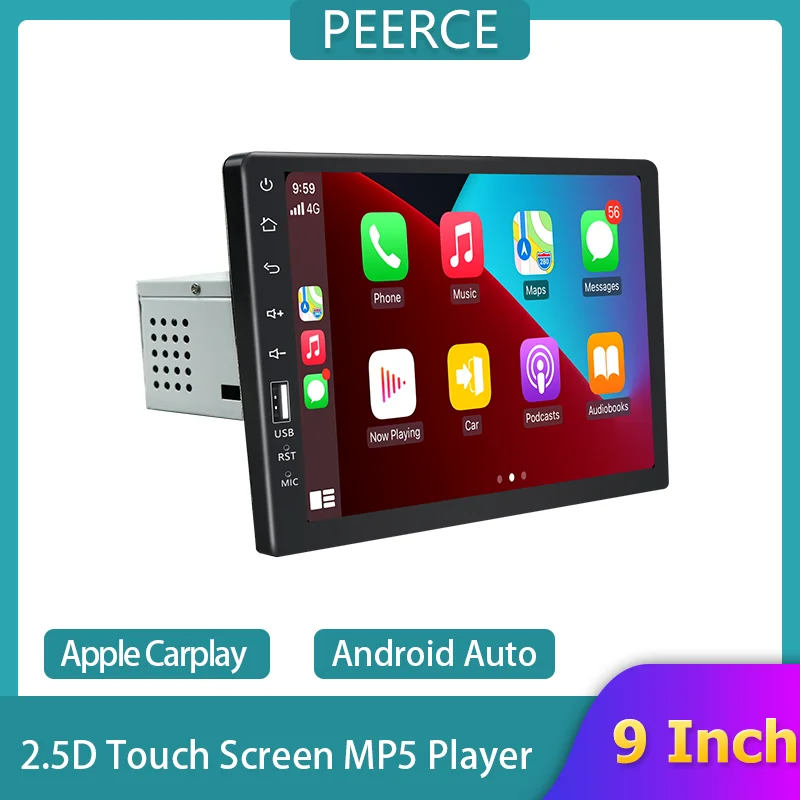 Universal 9 Inch 1din Carplay Car Multimedia Player Touch Screen ...
