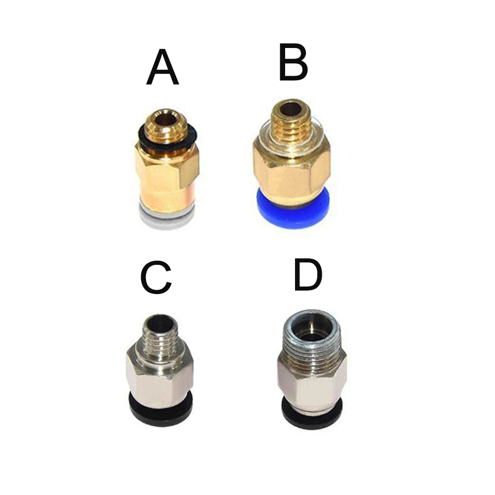 10pcs Pneumatic Connectors For 3D Printers Parts Bowden Quick Jointer ...