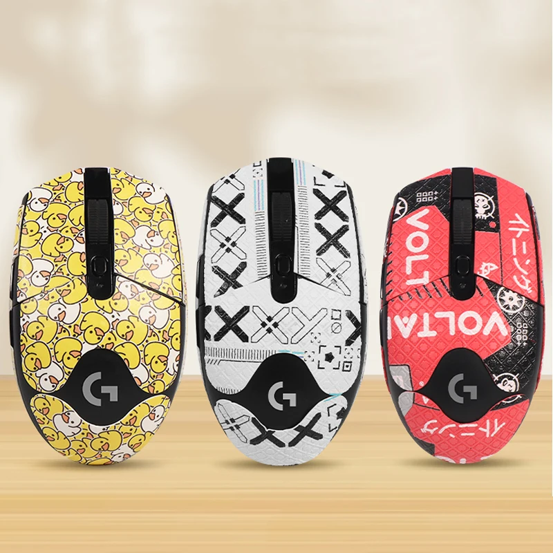 Printed Suede Full / Half cover Mice Sticker Anti Slip Mouse sticker ...