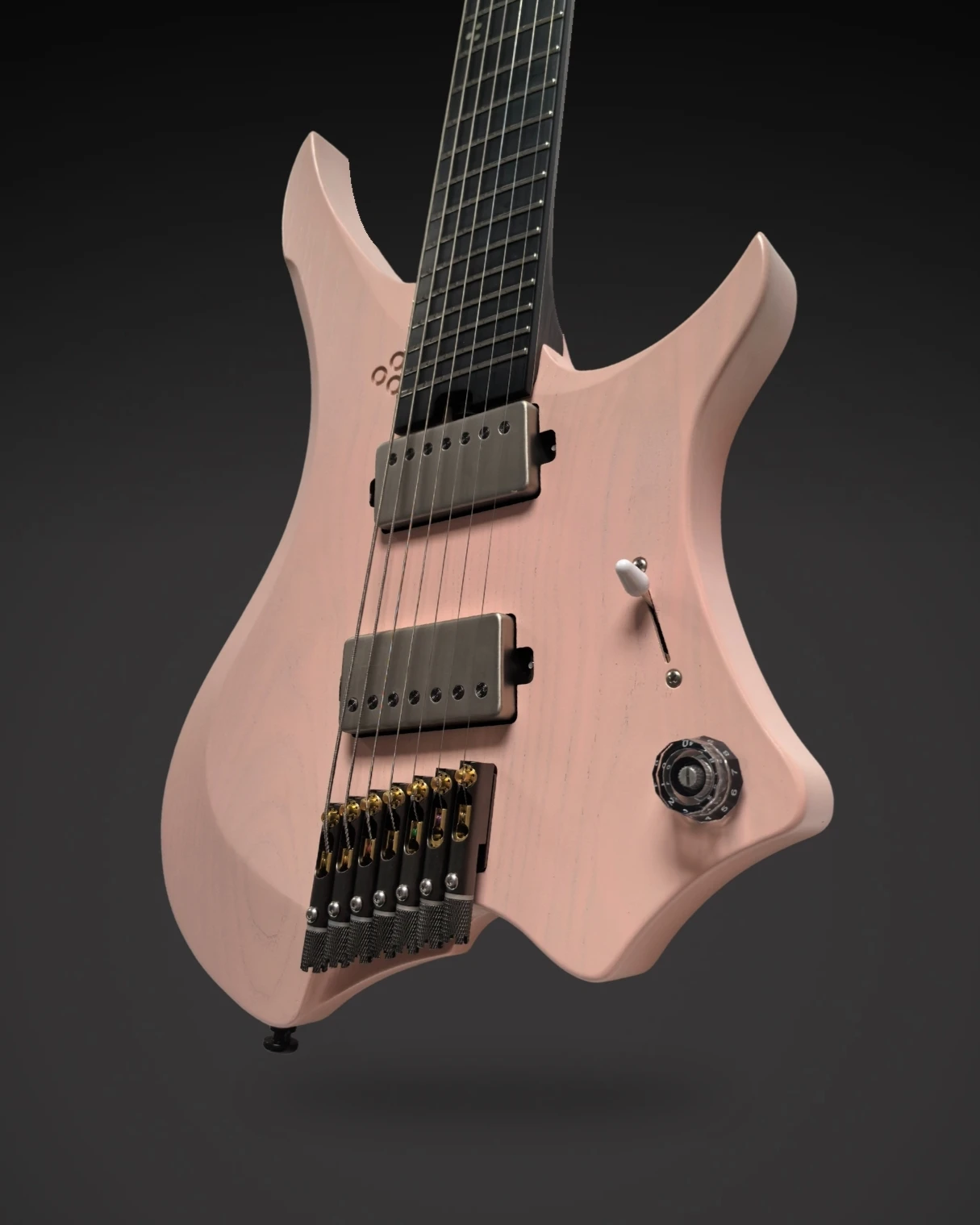 GOC Guitars Headless Ilumina 7 Ballet Pink
