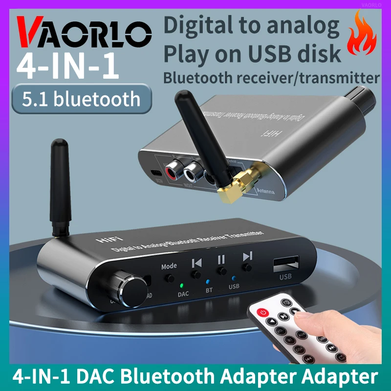 DAC-Bluetooth-5-1-Receiver-Transmitter-3-5MM-AUX-RCA-Optical-Coaxial-U ...