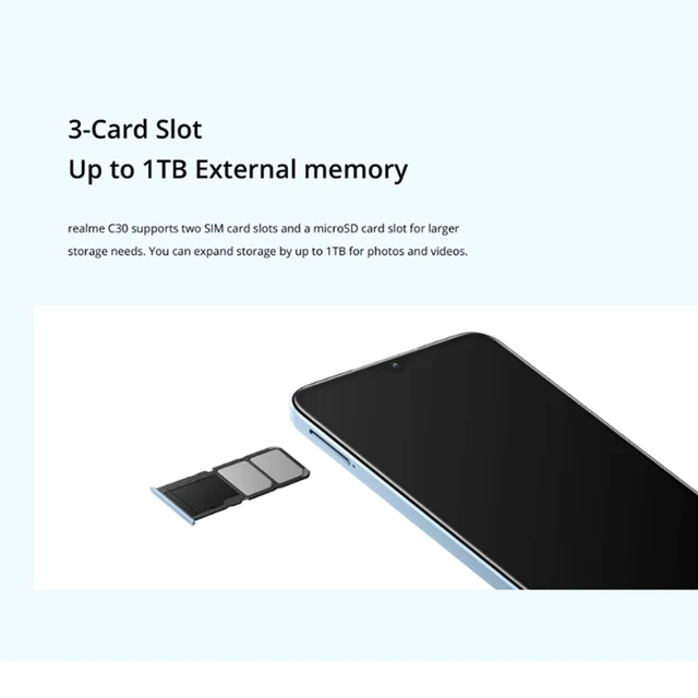 realme C30 New Smartphone Octa-core Processor Phone 6.5" Display ...