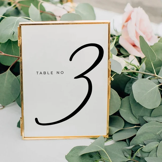Fancy Table Numbers